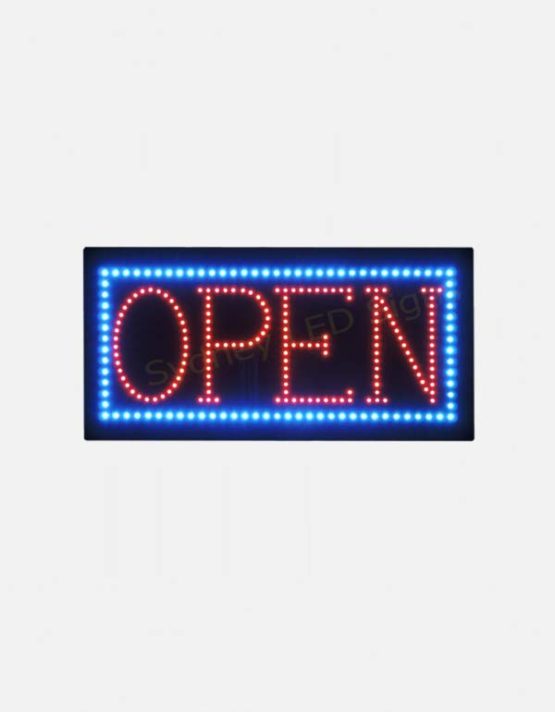 open-led-sign-blueframe-48×24 | Sydney LED Signs