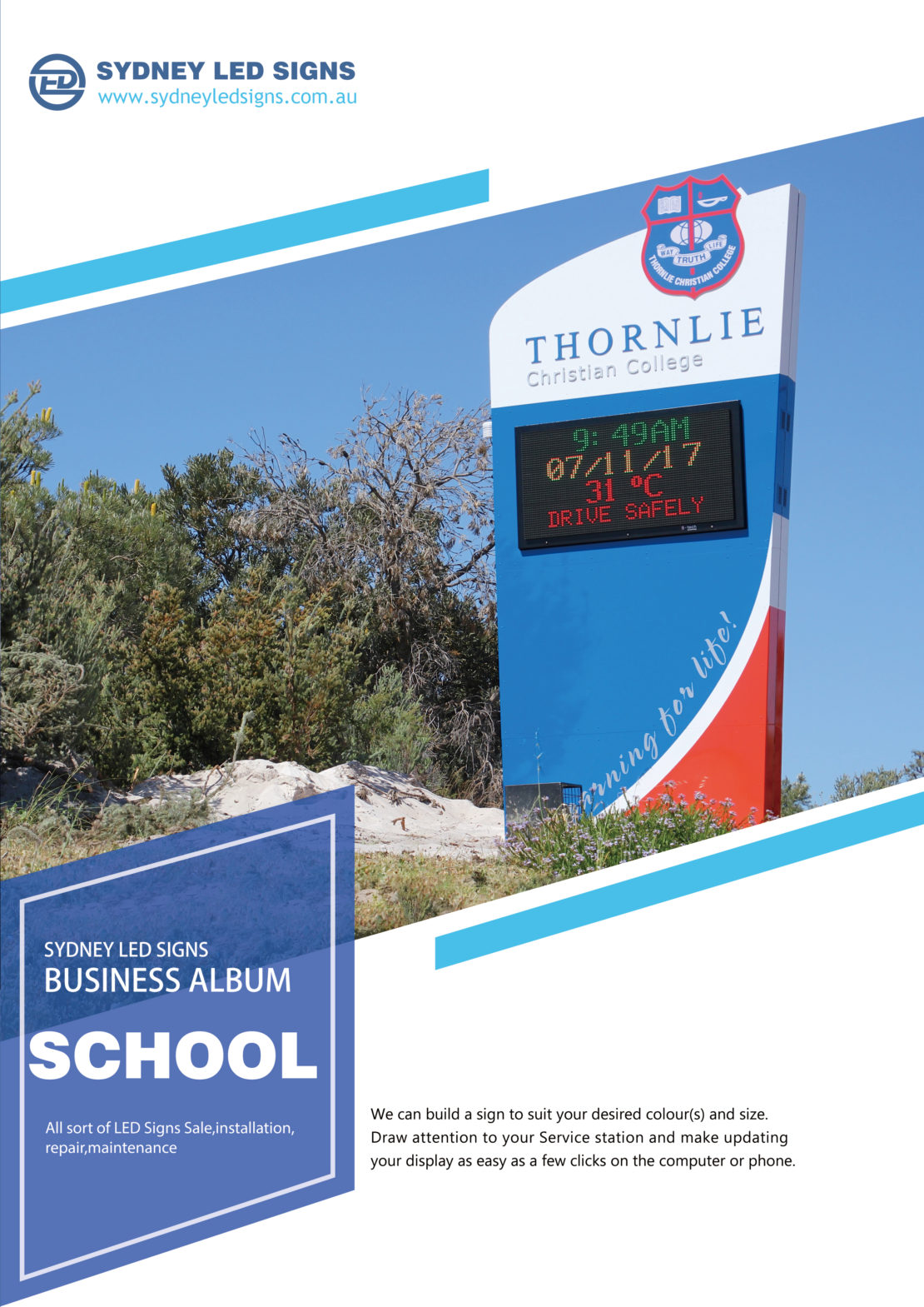 Sydney School LED Signs Digital Signs | Sydney LED Signs