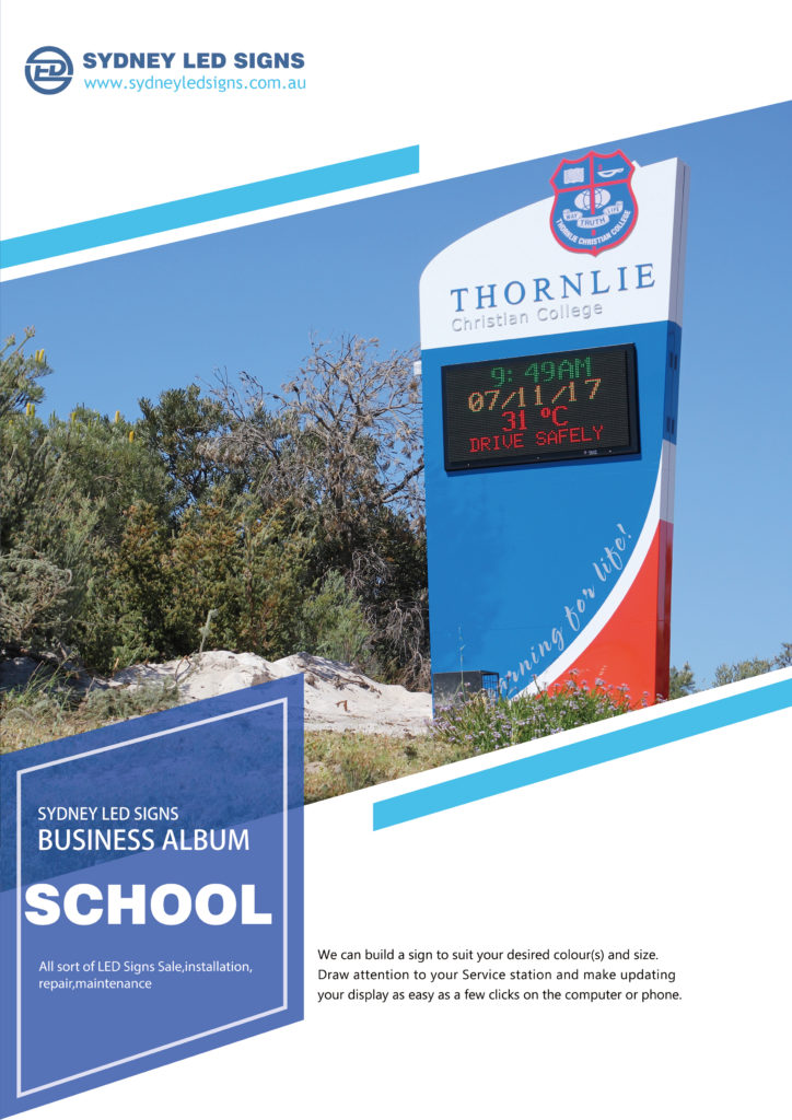 Sydney School LED Signs Digital Signs | Sydney LED Signs
